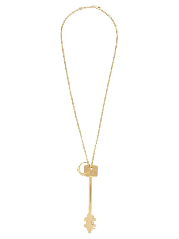 Rabanne Key Pendant Necklace - Gold