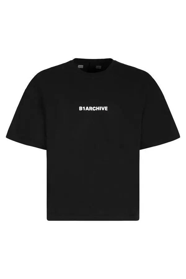 B1 ARCHIVE Cotton Crew-neck T-shirt - Black