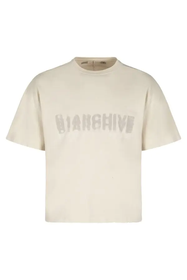 B1 ARCHIVE Cotton Crew-neck T-shirt - Beige