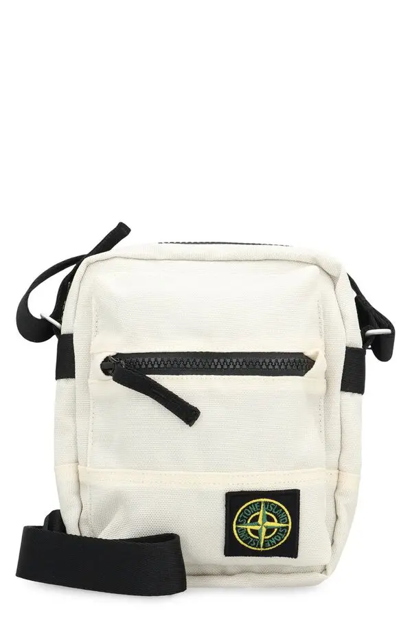 Stone Island Fabric Shoulder Bag - Beige