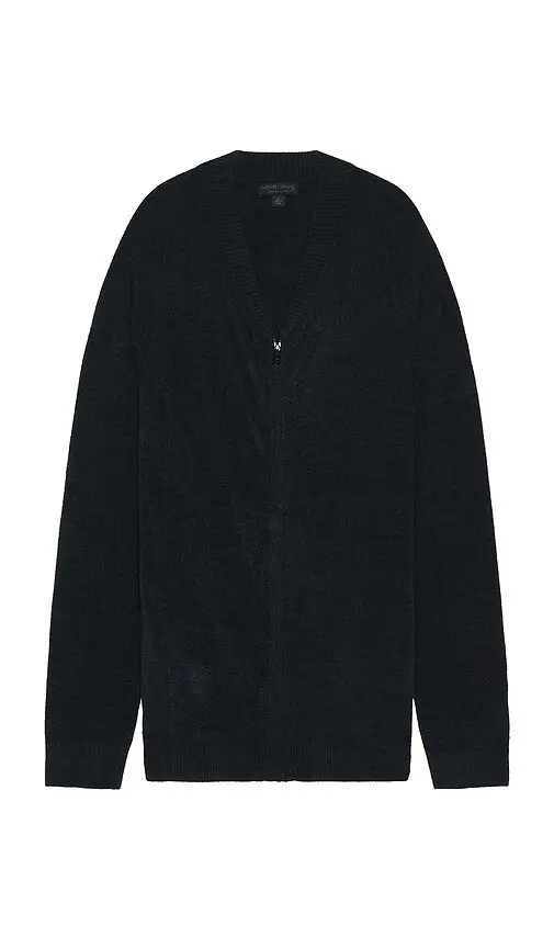 Barefoot Dreams Ccul Zip Front Jacket - Black