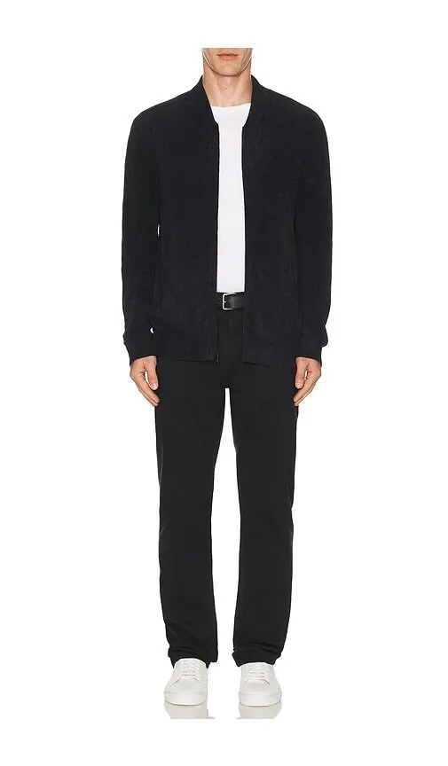 Barefoot Dreams Ccul Zip Front Jacket - Black