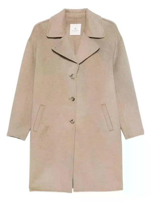 ANINE BING Button-front Coat - Neutrals