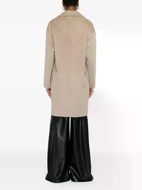 ANINE BING Button-front Coat - Neutrals