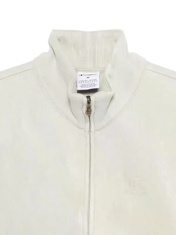 Champion High-neck Zip-up Sweatshirt - Neutrals