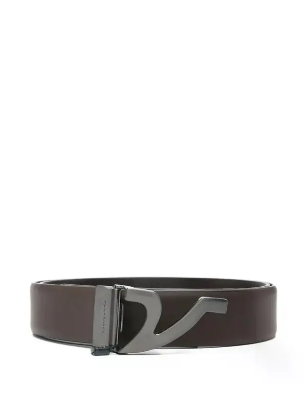 Paul & Shark Leather Belt - Brown