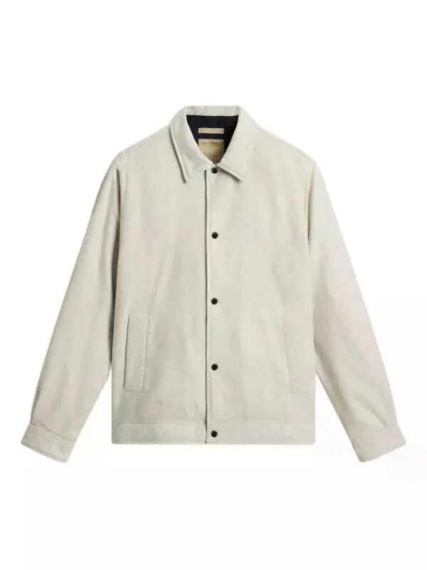 Woolrich Wool Buttoned Shirt Jacket - Neutrals