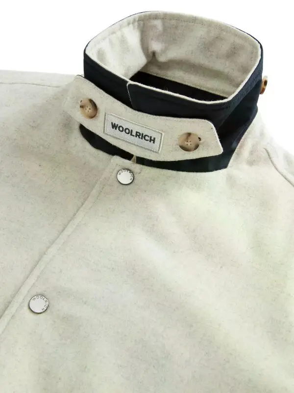 Woolrich Wool Buttoned Shirt Jacket - Neutrals