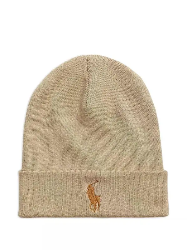 Ralph Lauren Embroidered Cotton Cap - Neutrals
