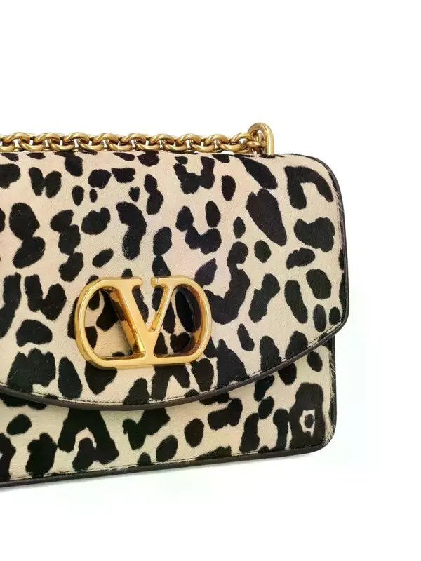 Valentino Garavani Animalier-print Shoulder Bag - Neutrals