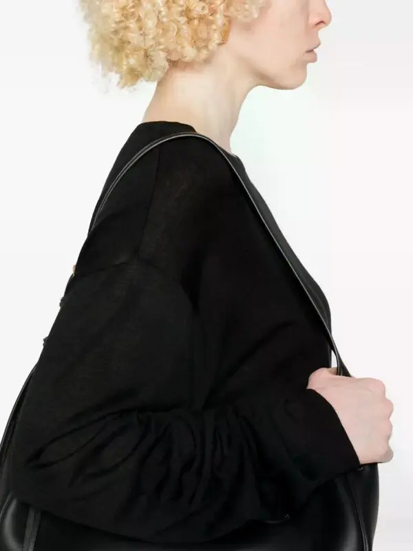 TOTEME Round-neck Sweater - Black