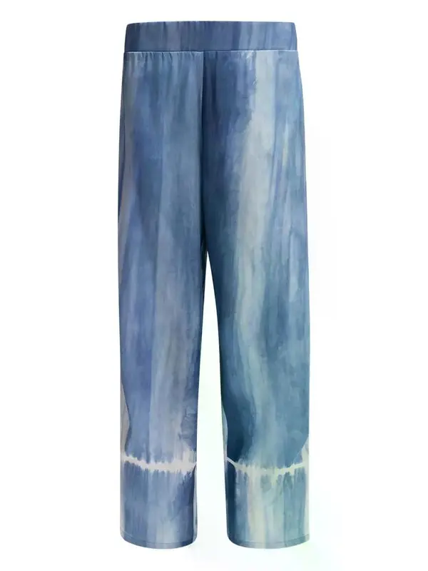 SLEEP NO MORE Tie-dye Silk Trousers