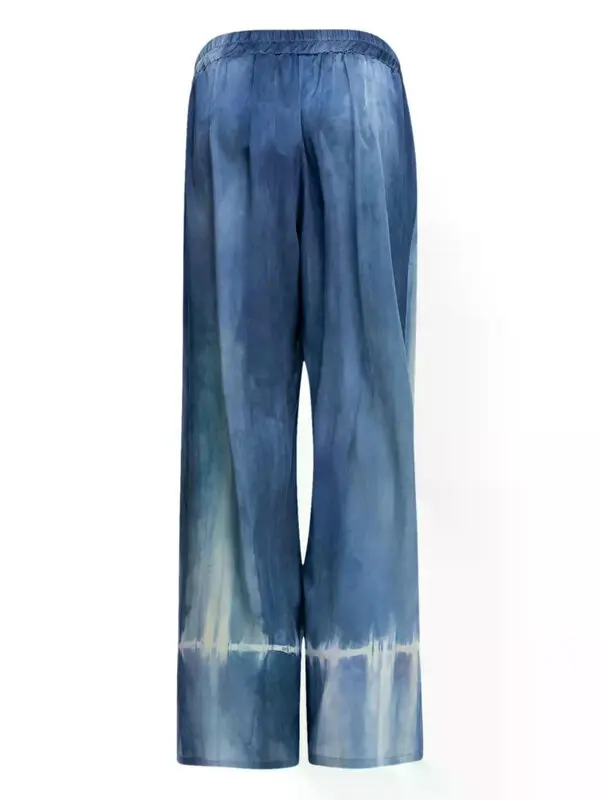 SLEEP NO MORE Tie-dye Silk Trousers