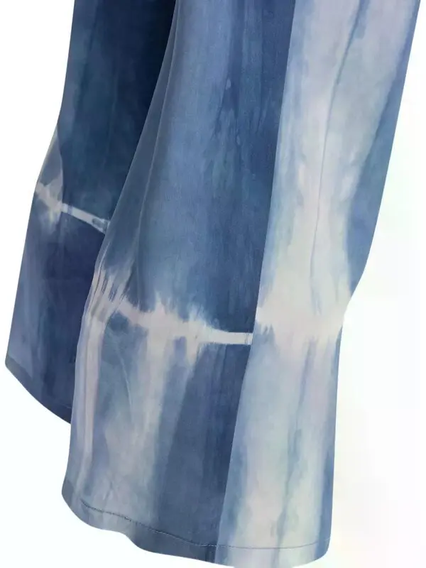 SLEEP NO MORE Tie-dye Silk Trousers