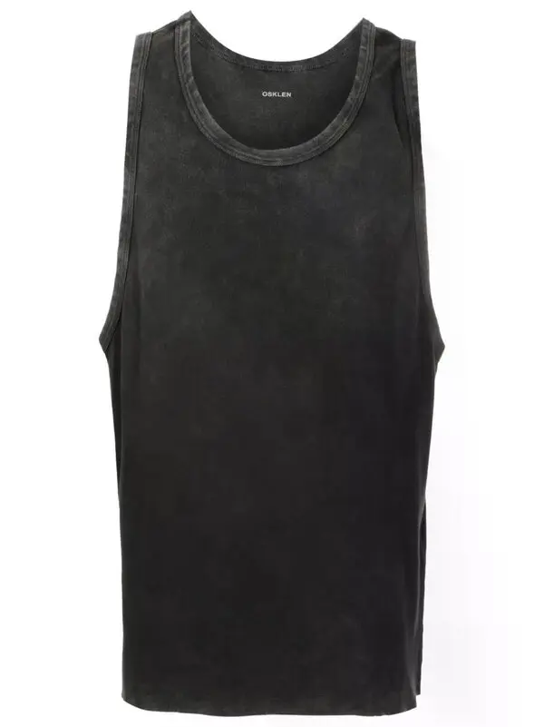 OSKLEN Washed Fine-ribbed Tank Top
