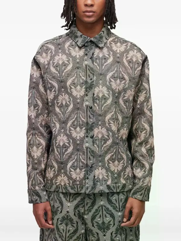 OSKLEN Jacquard Floral Shirt Jacket