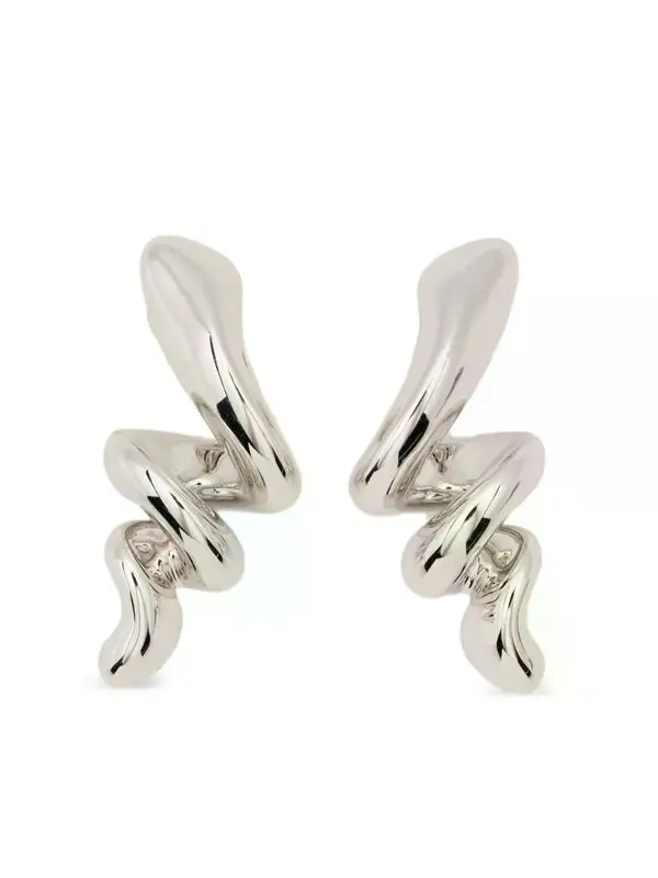 MARIA BLACK Small Coil Earrings - Silver