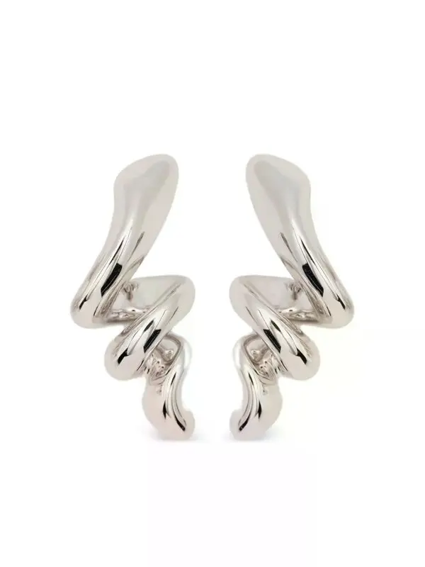 MARIA BLACK Small Coil Earrings - Silver