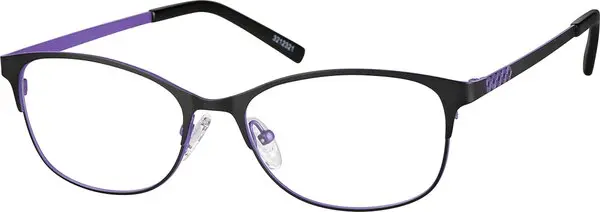 Zenni Vintage Browline Eyeglasses - Black