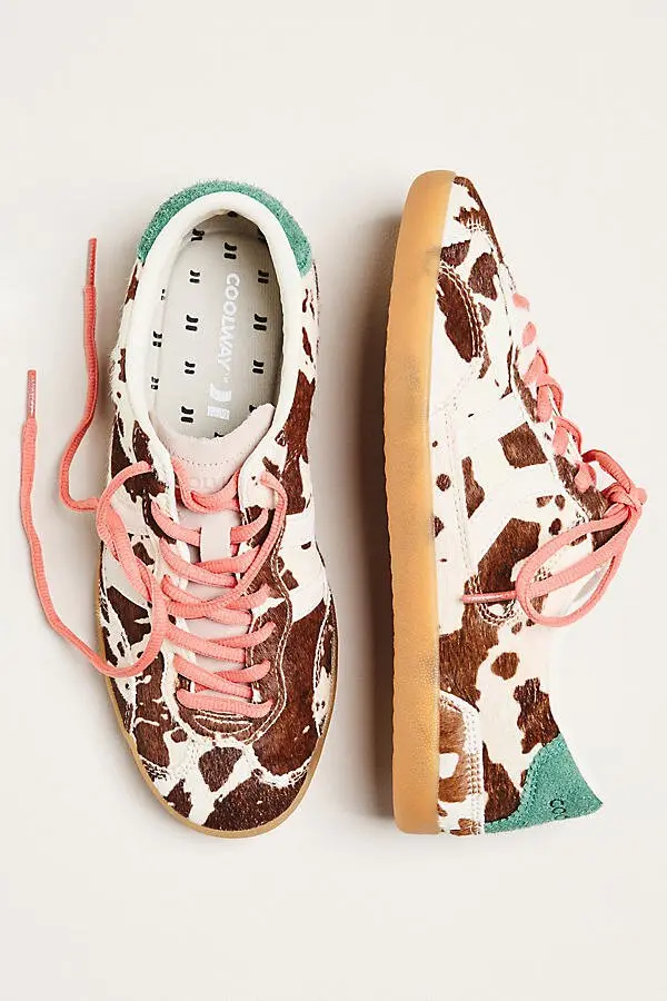 COOLWAY Kizuna Animal Print Sneakers - Cow