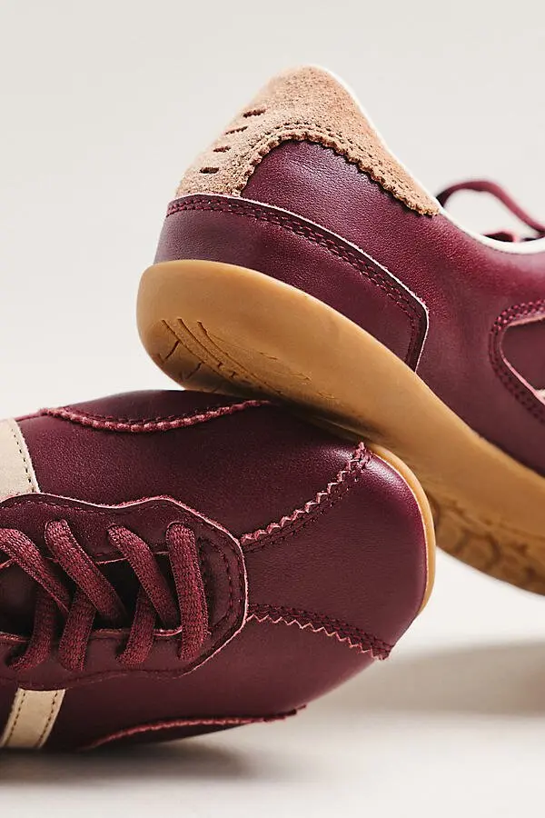 COOLWAY Step Leather Sneakers - Burgundy