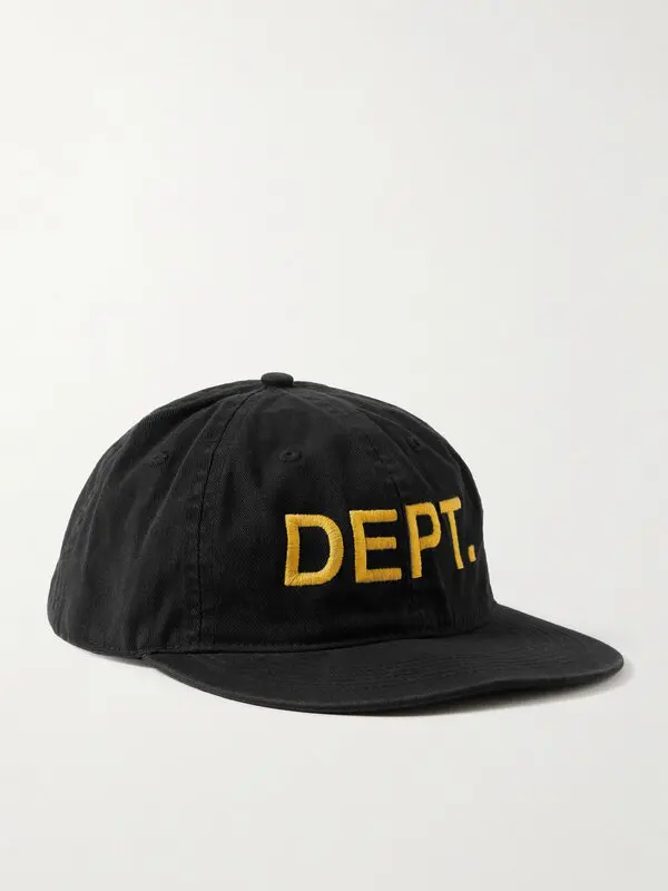 GALLERY DEPT. Logo-embroidered Cotton-twill Baseball Cap - Black