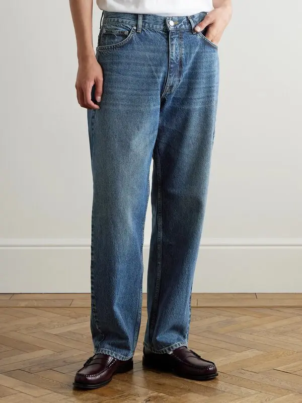 Nn07 Otis 1847 Straight-leg Stonewashed Jeans - Blue