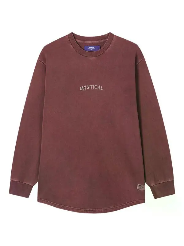 AFTERMATHS Embroidered Crew-neck Sweatshirt
