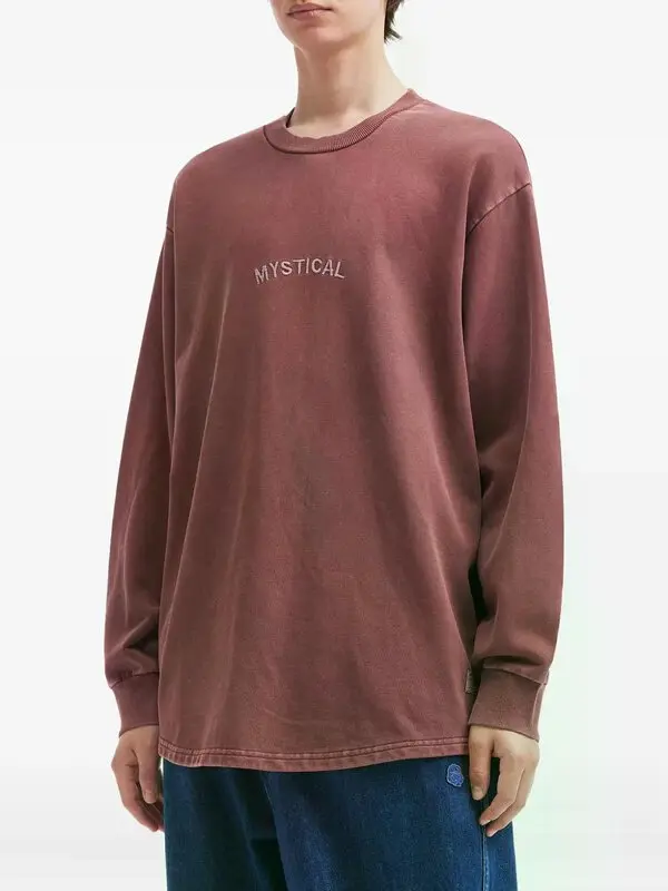 AFTERMATHS Embroidered Crew-neck Sweatshirt