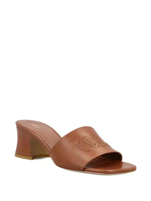 Chloé 55mm Logo-embossed Sandals