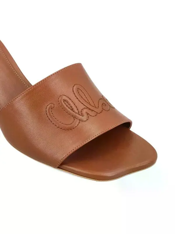 Chloé 55mm Logo-embossed Sandals