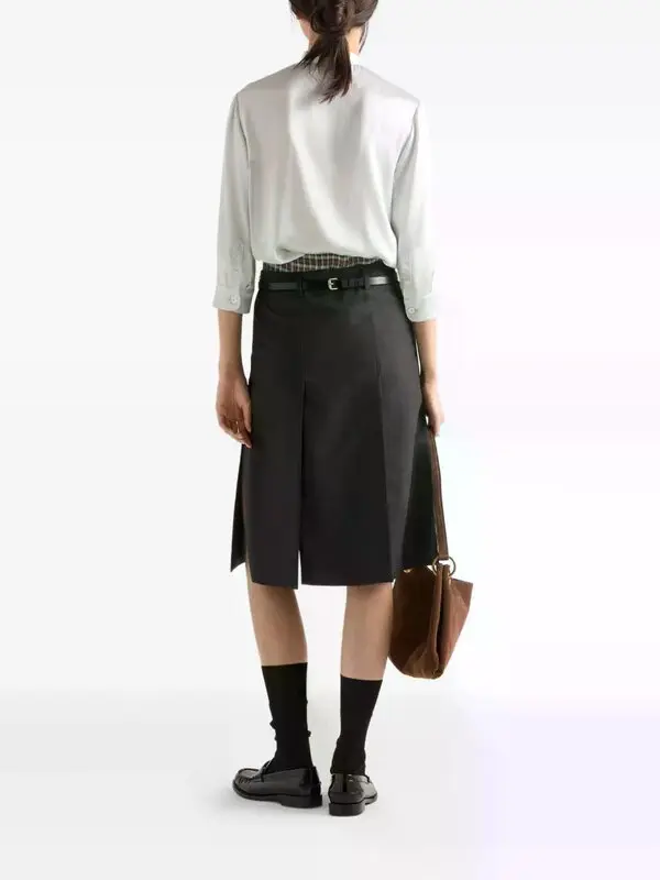 Prada Satin Crepe Shirt - Neutrals