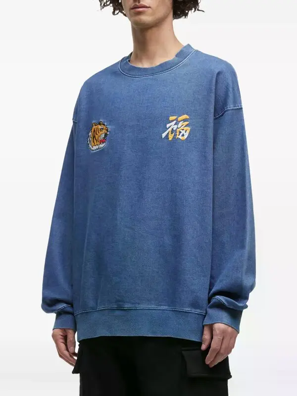 Alpha Industries Embroidered Crew-neck Sweatshirt