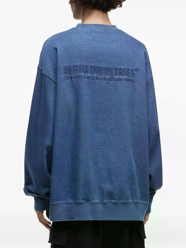 Alpha Industries Embroidered Crew-neck Sweatshirt