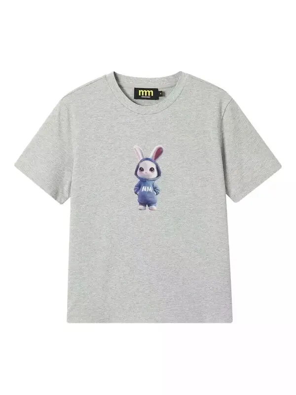 MINI CREAM Rabbit-print Cotton Top