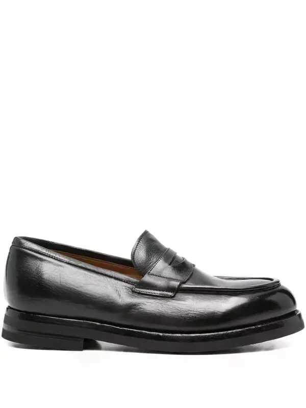 GREEN GEORGE Penny Leather Loafers
