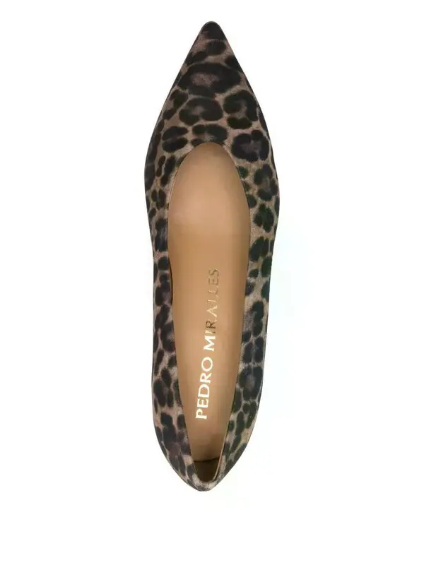 PEDRO MIRALLES 60mm Leopard Print Pointed-toe Pumps