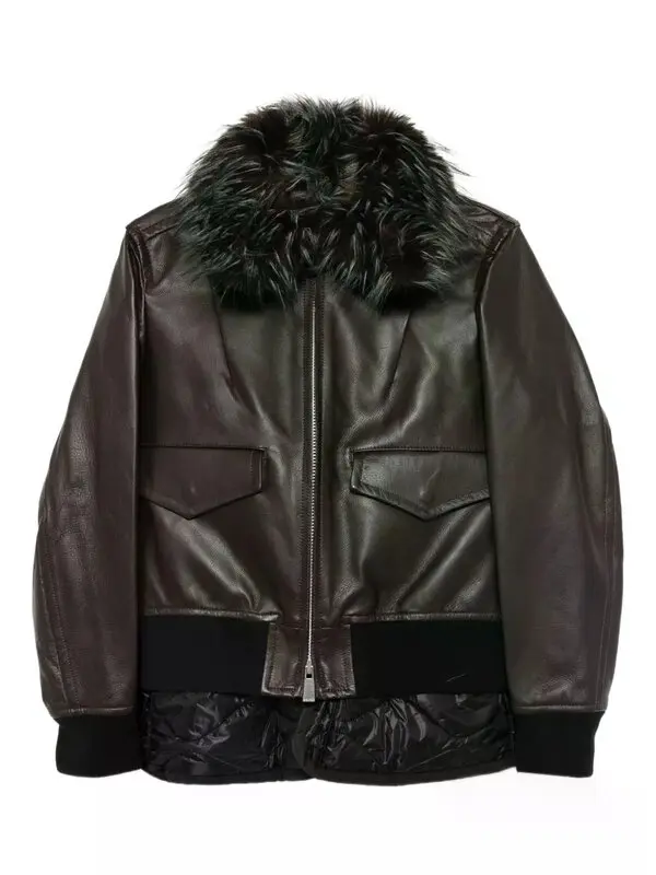Sacai 2-in-1 Leather Jacket