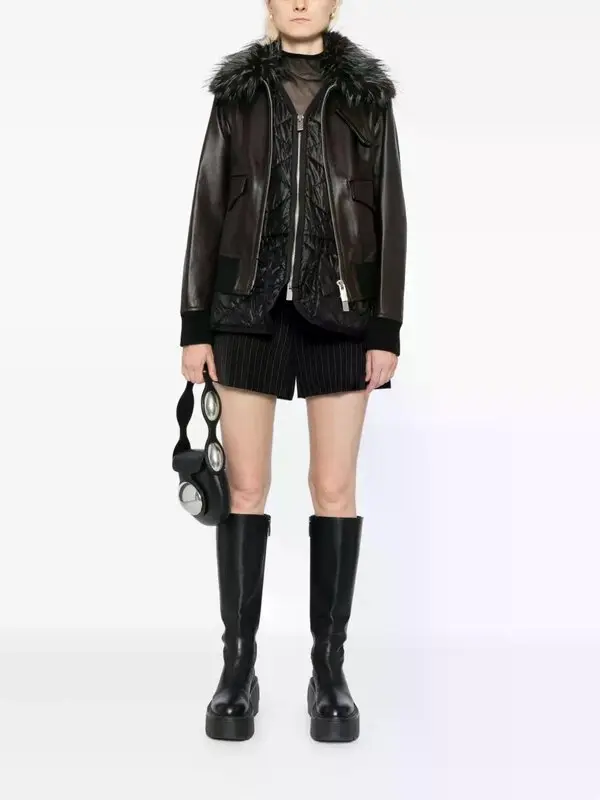 Sacai 2-in-1 Leather Jacket