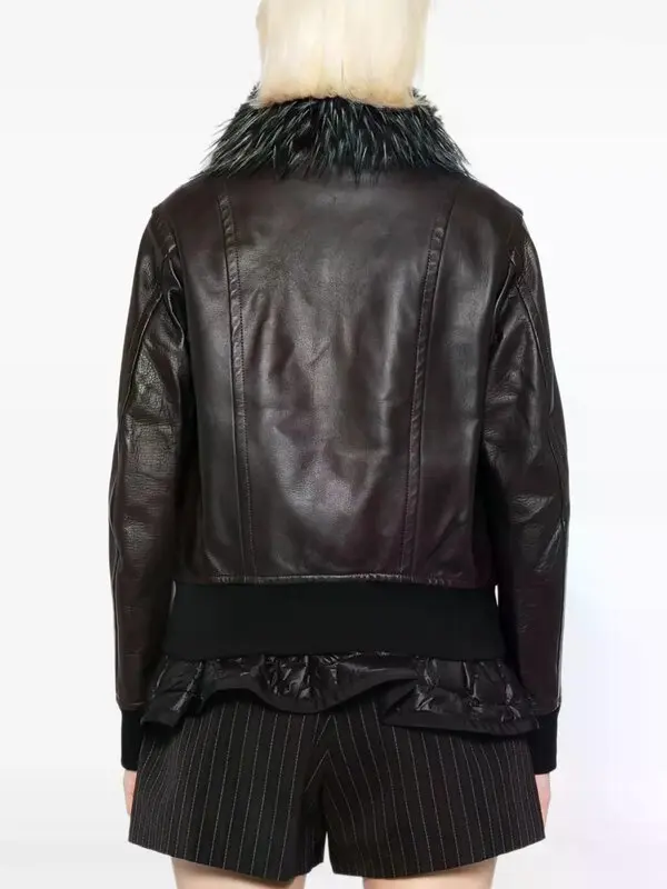 Sacai 2-in-1 Leather Jacket