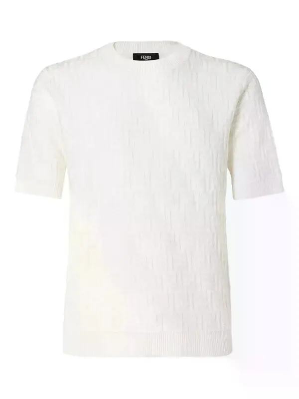 Fendi Ff-pattern Short-sleeve Pullover