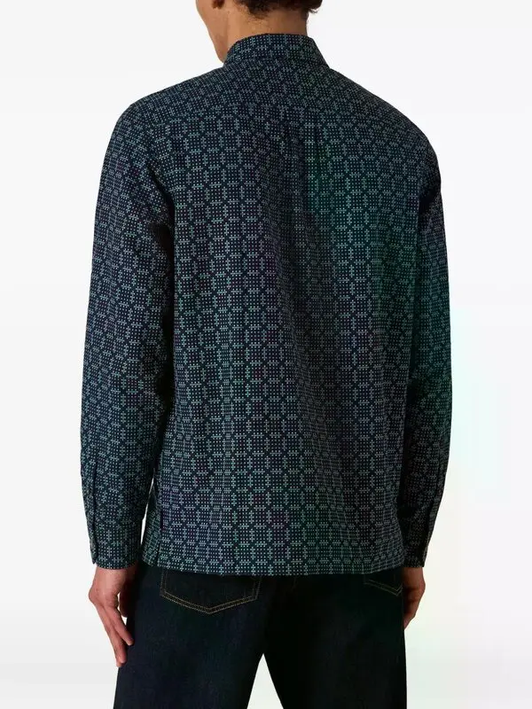 Paul Smith Geometric-print Pocket Shirt