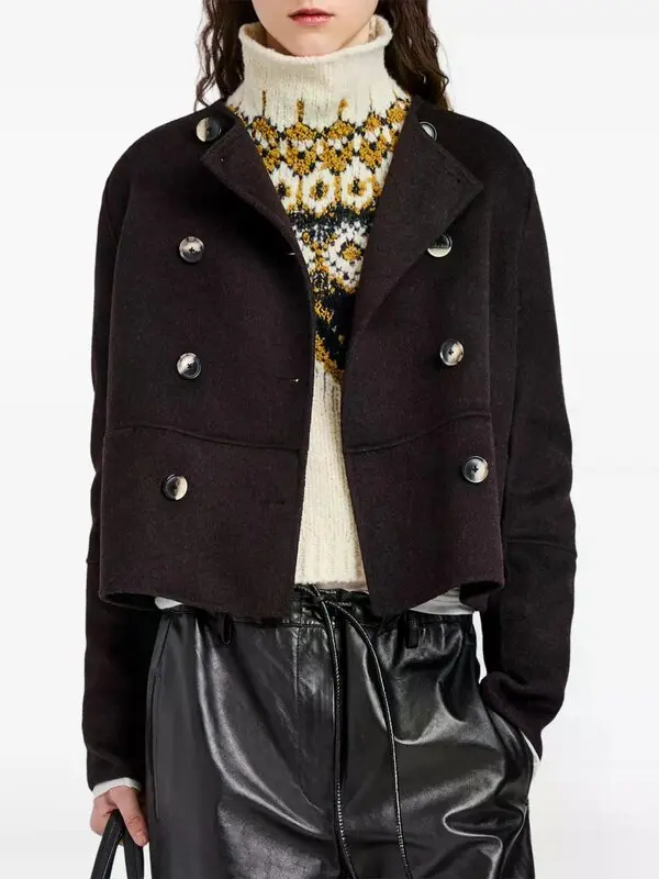 Proenza Schouler White Label Courtney Double-breasted Wool Jacket - Brown