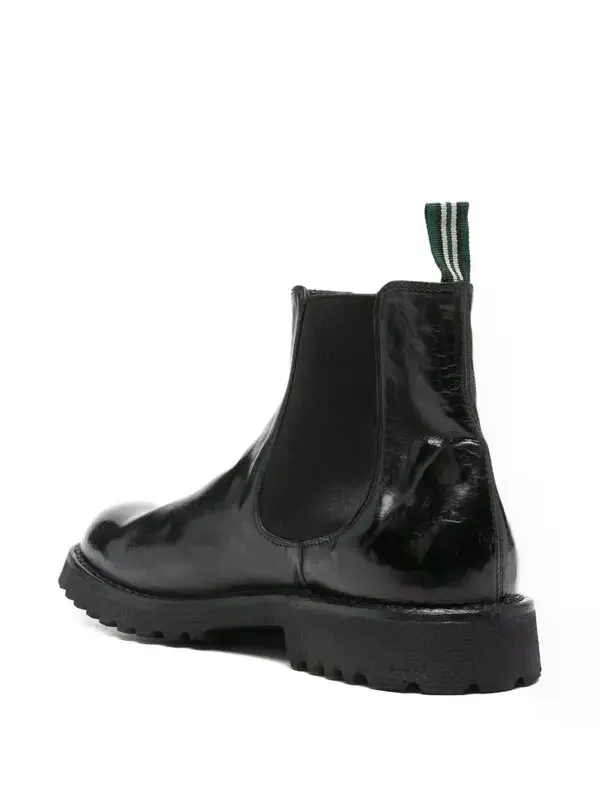 GREEN GEORGE Elasticated-panelled Leather Boots