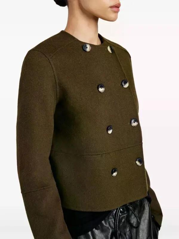 Proenza Schouler White Label Wool Double-breasted Jacket