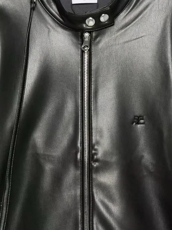 COURREGES Zip-fastening Leather Jacket