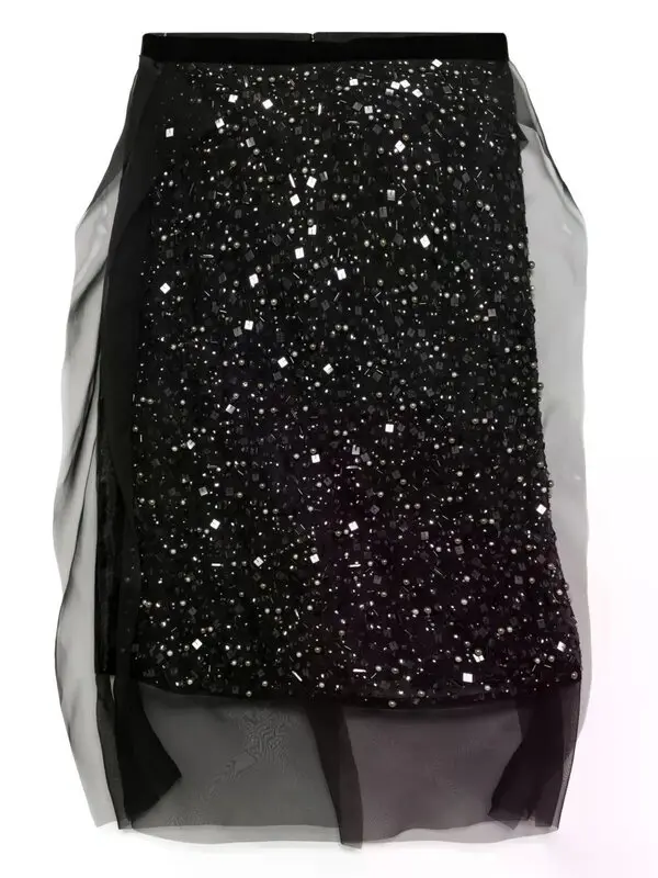 Sacai Sequin-embellished Skirt