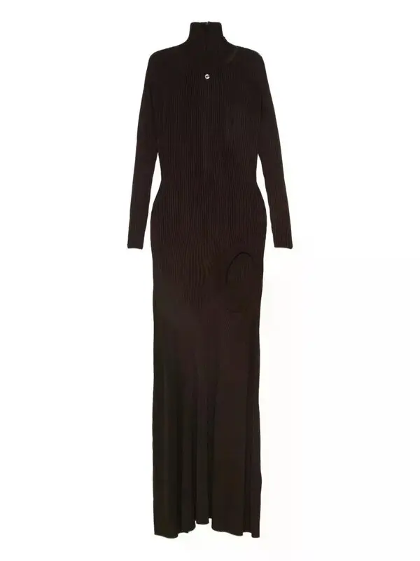Coperni Ribbed Cut-out Maxi Dress