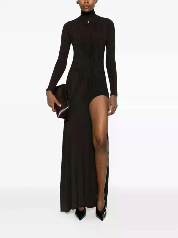 Coperni Ribbed Cut-out Maxi Dress