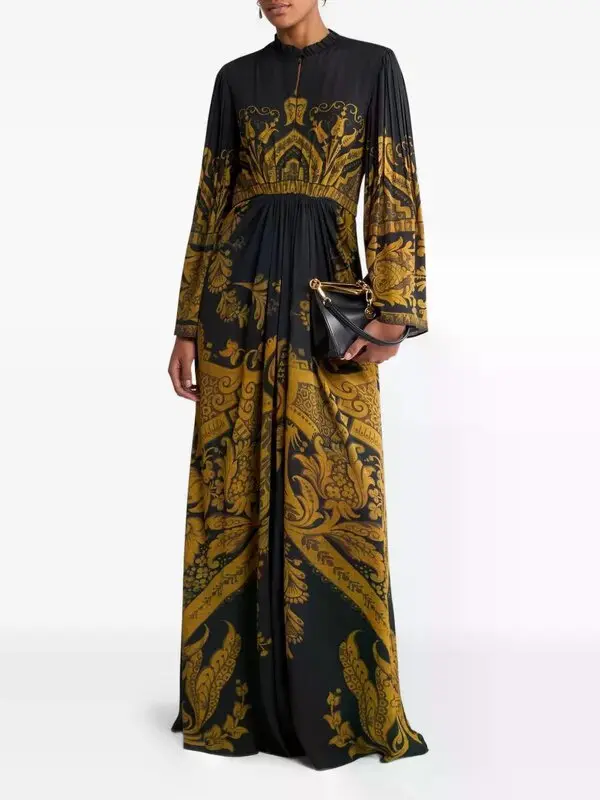 Etro Printed Flared Maxi Dress